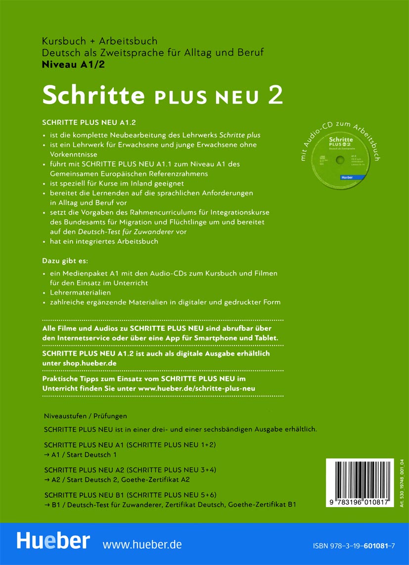 دانلود کتاب آلمانی شریته پلاس جدید Schritte Plus neu 2 A1.2