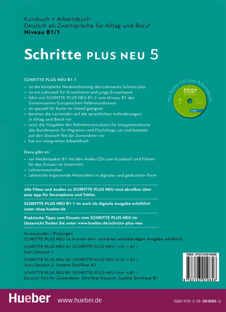 دانلود کتاب آلمانی شریته پلاس جدید Schritte Plus neu 5 B1.1