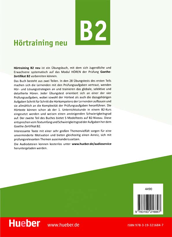 دانلود کتاب آلمانی هوقترینینگ Hortraining neu fur das Goethe Zertifikat B2